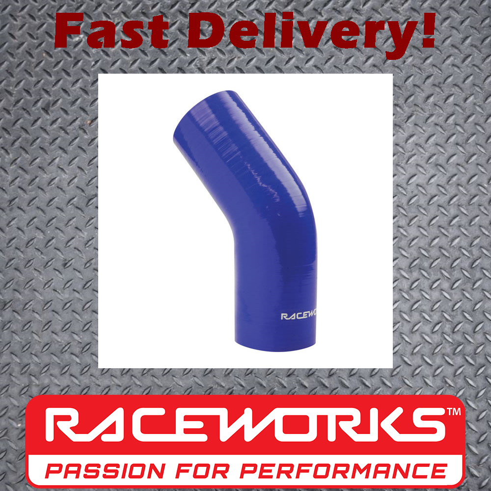 Raceworks Silicon Hose 45Degrees 0.50Inch (13mm) Black | eBay